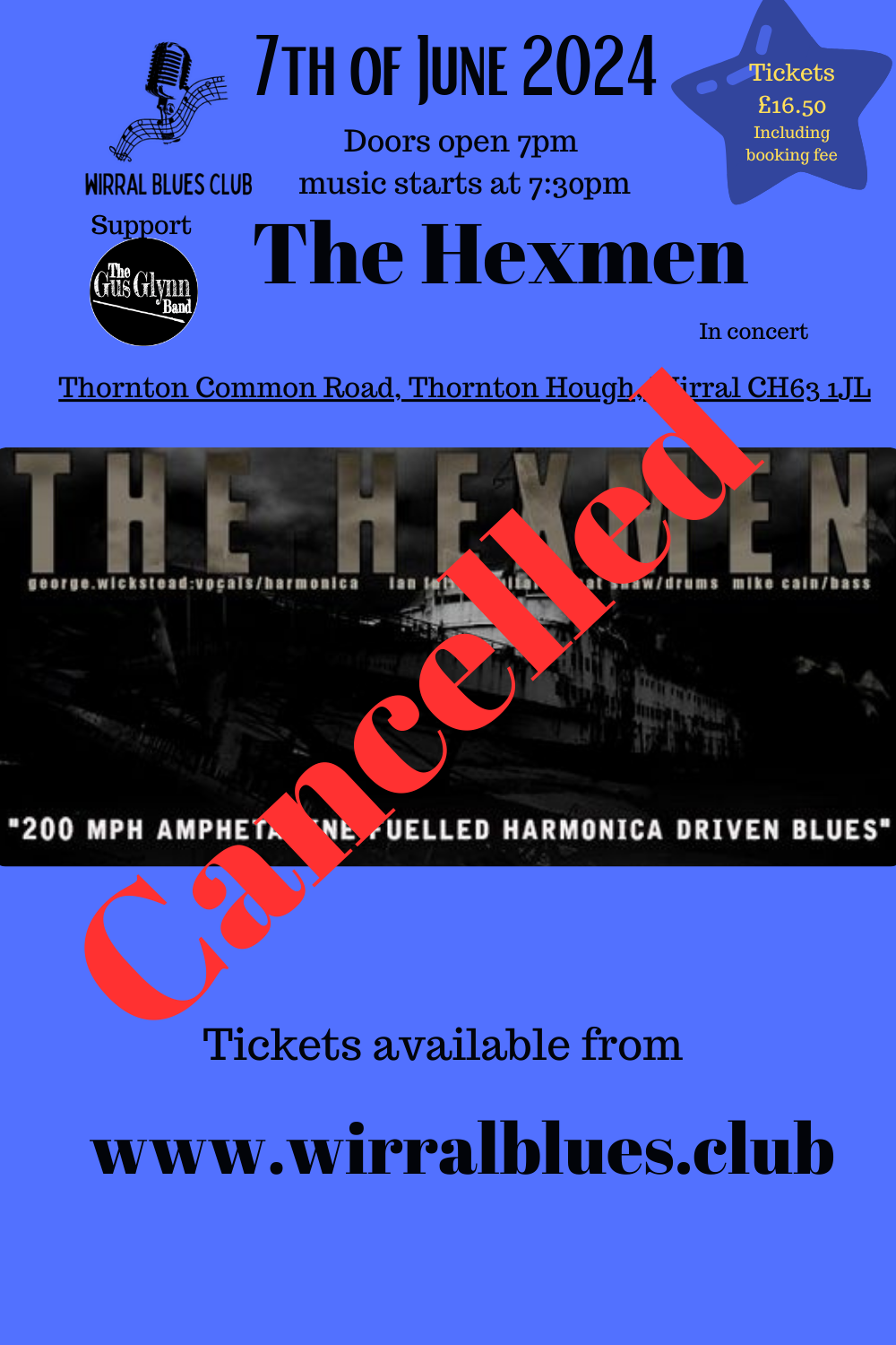 Wirral Blues Club – Bookings Hotline